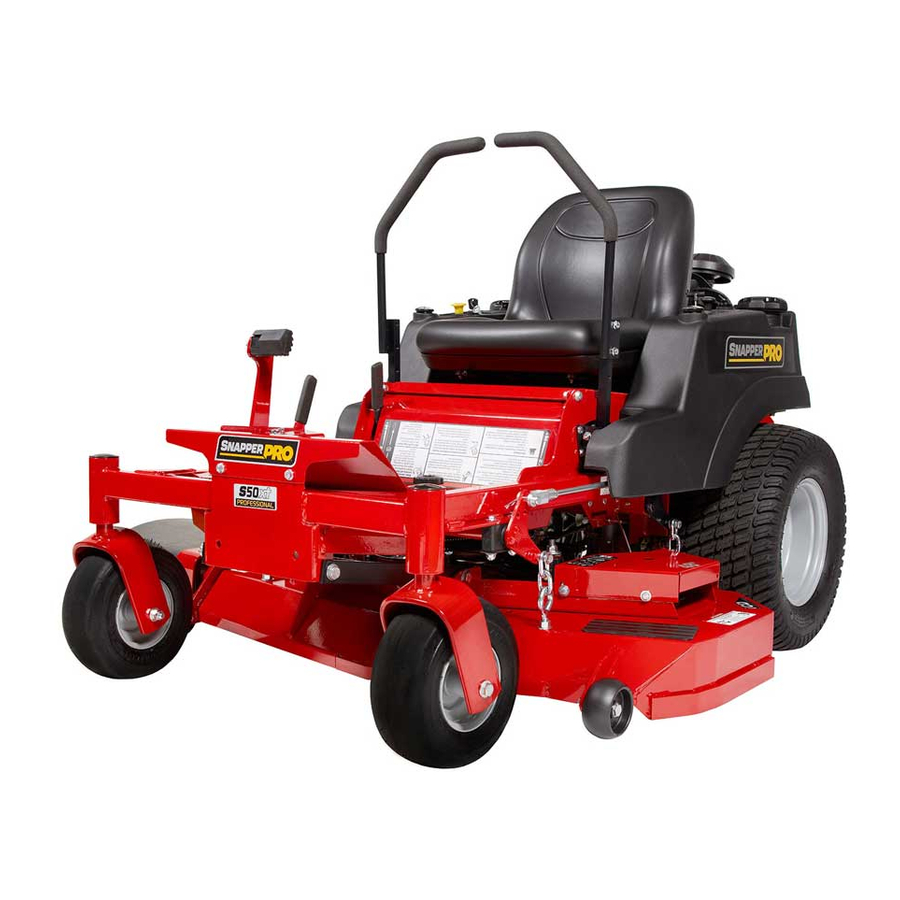 SNAPPER 500Z SERIES SAFETY INSTRUCTIONS & OPERATOR'S MANUAL Pdf ...