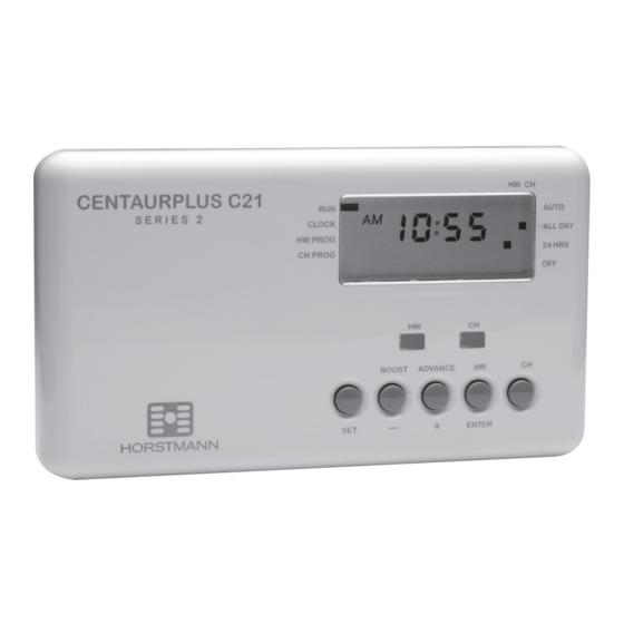 HORSTMANN CENTAURPLUS C21 SERIES 2 USER OPERATING INSTRUCTIONS MANUAL ...
