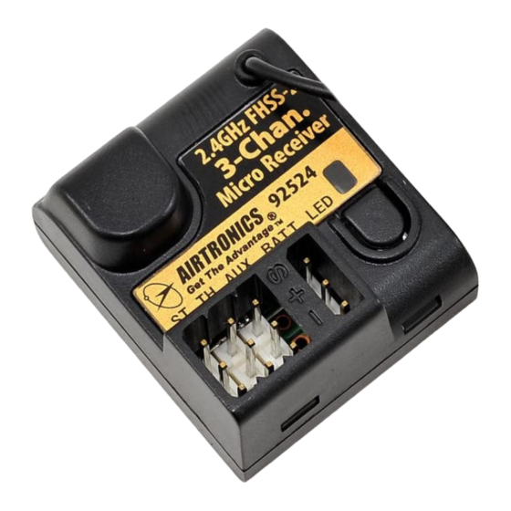 AIRTRONICS 92524 OPERATING INSTRUCTIONS Pdf Download | ManualsLib