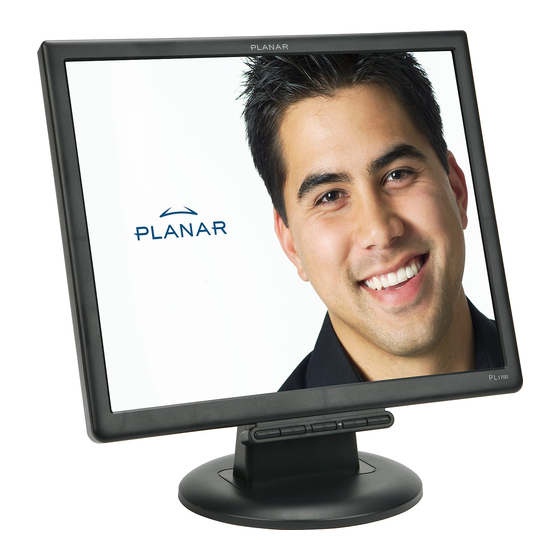 PLANAR PL1700 USER MANUAL Pdf Download | ManualsLib