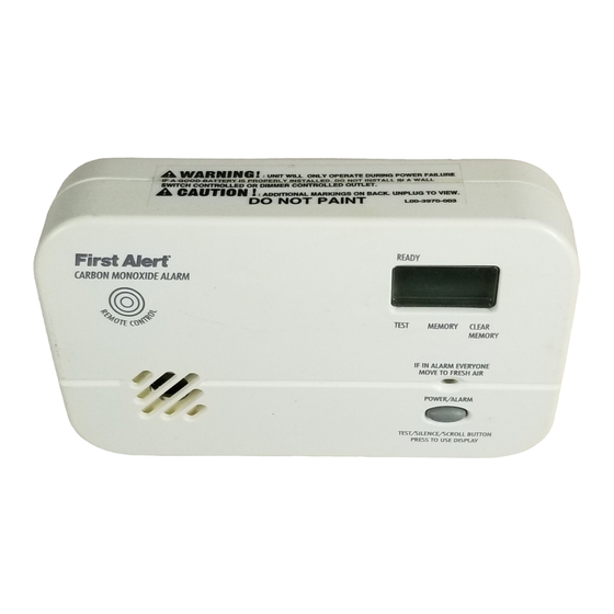 FIRST ALERT FCD4 USER MANUAL Pdf Download | ManualsLib