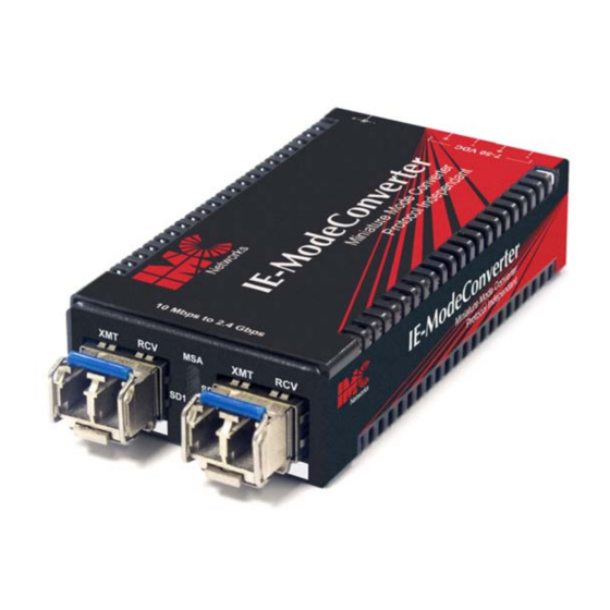 IMC NETWORKS IE–MODECONVERTER OPERATION MANUAL Pdf Download | ManualsLib