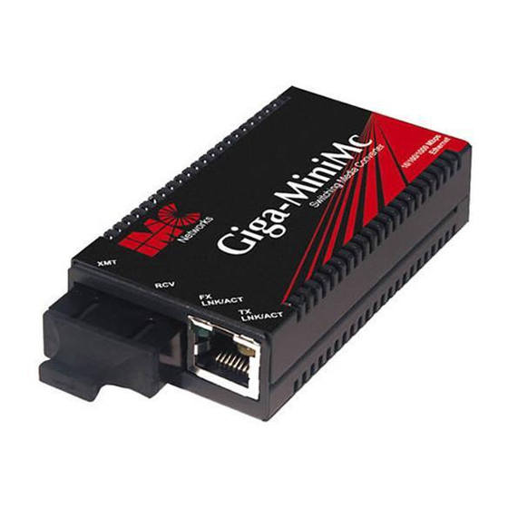 IMC NETWORKS GIGA-MINIMC OPERATION MANUAL Pdf Download | ManualsLib