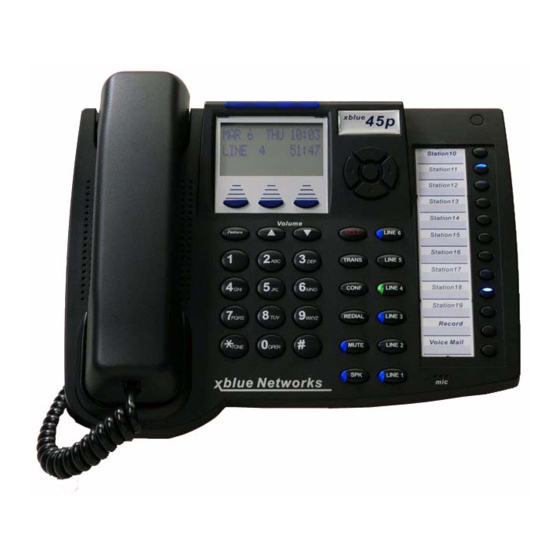 XBLUE NETWORKS 45P INSTALLATION & MAINTENANCE MANUAL Pdf Download ...