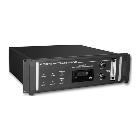 TELEDYNE 2120 OPERATING INSTRUCTIONS MANUAL Pdf Download | ManualsLib