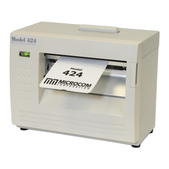 MICROCOM 424 OPERATOR'S MANUAL Pdf Download | ManualsLib