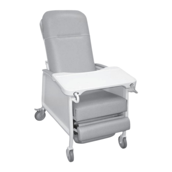 DIRECT SUPPLY PANACEA STANDARD 3-POSITION RECLINER OWNER'S MANUAL Pdf ...