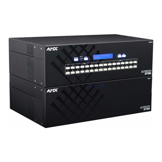 AMX OPTIMA SD INSTRUCTION MANUAL Pdf Download | ManualsLib