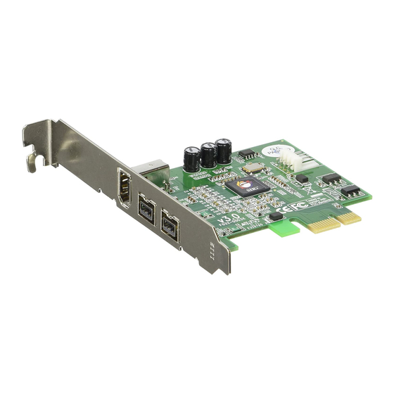 SIIG DP FIREWIRE 800 PCIE QUICK INSTALLATION MANUAL Pdf Download ... SIIG DP FIREWIRE 800 PCIE QUICK INSTALLATION MANUAL Pdf Download ...