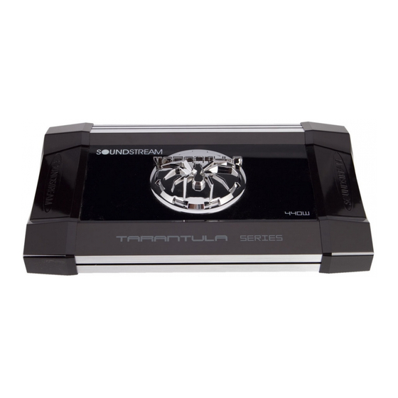 SOUNDSTREAM TARANTULA AMPLIFIER SERIES OWNER'S MANUAL Pdf Download ...