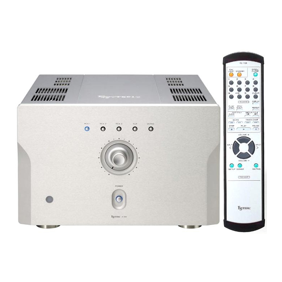 ESOTERIC A-100 OWNER'S MANUAL Pdf Download | ManualsLib