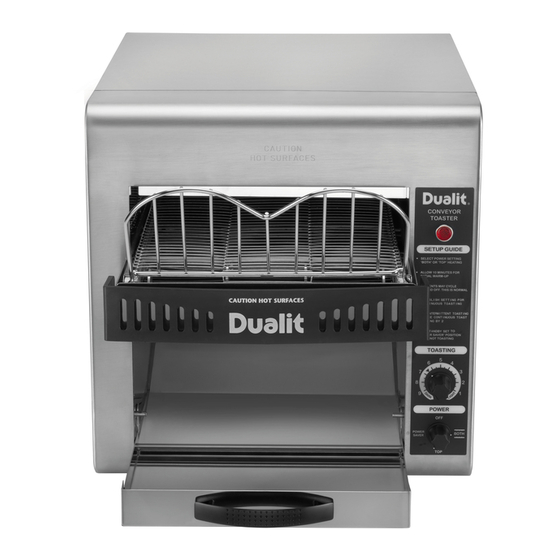 DUALIT CONVEYOR INSTRUCTIONS AND GUARANTEE Pdf Download | ManualsLib