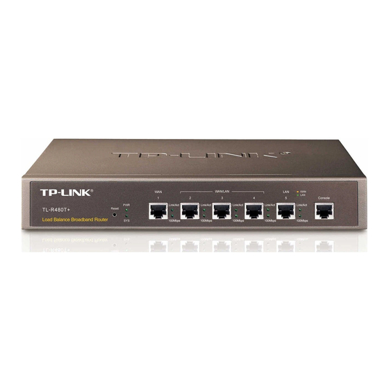TP-LINK TL-R480T+ USER MANUAL Pdf Download | ManualsLib