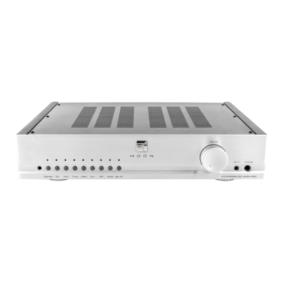 SIMAUDIO MOON I-1 OWNER'S MANUAL Pdf Download | ManualsLib