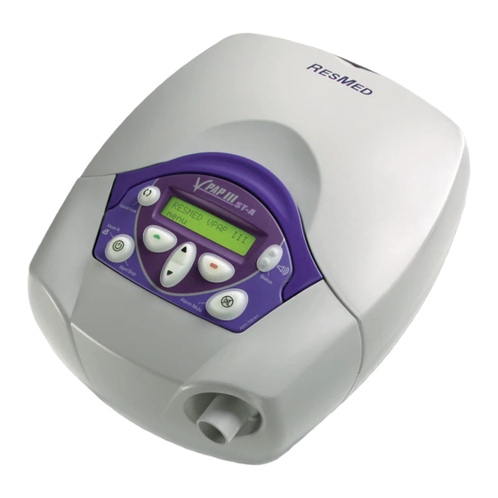 RESMED VPAP III, VPAP III ST, VPAP III ST-A SERVICE MANUAL Pdf Download ...