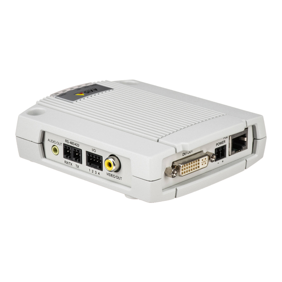 AXIS P7701 USER MANUAL Pdf Download | ManualsLib