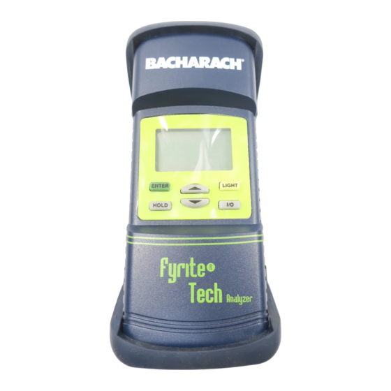 BACHARACH FYRITE PRO OPERATION & MAINTENANCE MANUAL Pdf Download ...