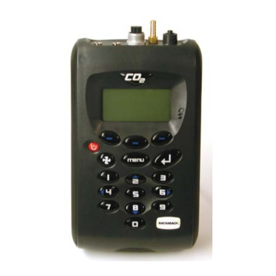 BACHARACH CO2 ANALYZER 3150 OPERATION & MAINTENANCE INSTRUCTIONS MANUAL ...