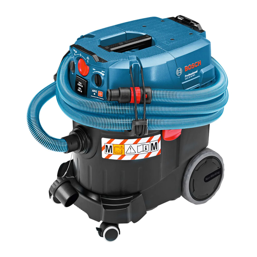 Bosch Professional GAS 35 M AFC, Professional GAS 35 L AFC Manual ...