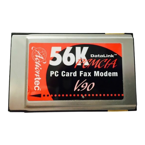 ACTIONTEC DATALINK V.90 USER MANUAL Pdf Download | ManualsLib