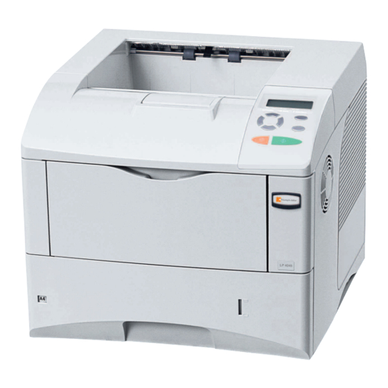 TRIUMPH ADLER LP 4030 ADVANCED OPERATION MANUAL Pdf Download | ManualsLib