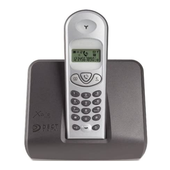 PHILIPS XALIO 300 MULTIHANDSET USER MANUAL Pdf Download | ManualsLib