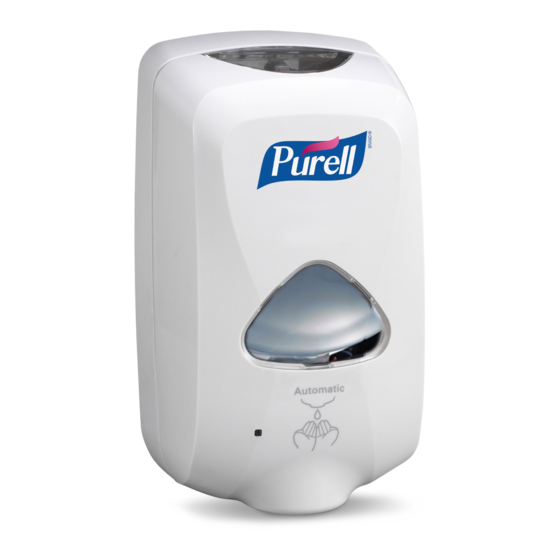 PURELL TOUCH FREE DISPENSING SYSTEM INSTRUCTIONS Pdf Download | ManualsLib