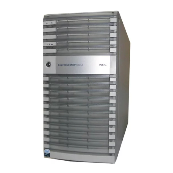 NEC EXPRESS5800/120LI GETTING STARTED MANUAL Pdf Download | ManualsLib