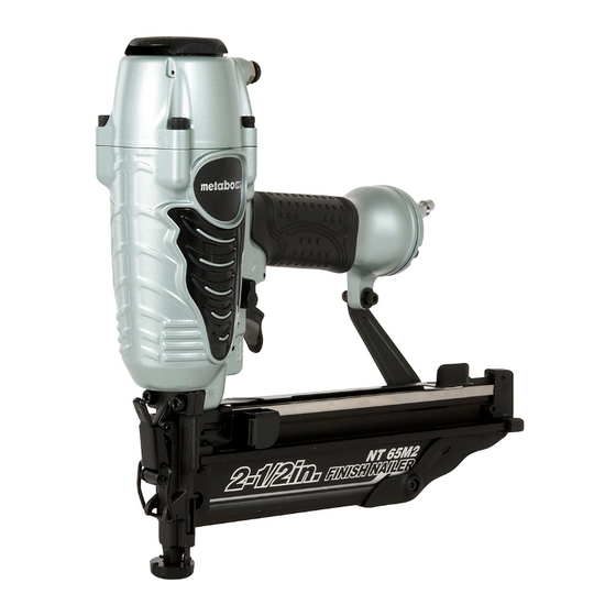 HITACHI NT65M2 - TO 2-1 16 GAUGE FINISH NAILER INSTRUCTION AND SAFETY ...