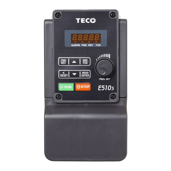 TECO E510S SERIES QUICK SETTING-UP MANUAL Pdf Download | ManualsLib