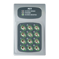 ACT 10 DIGITAL KEYPAD OPERATING AND INSTALLATION INSTRUCTIONS Pdf ...