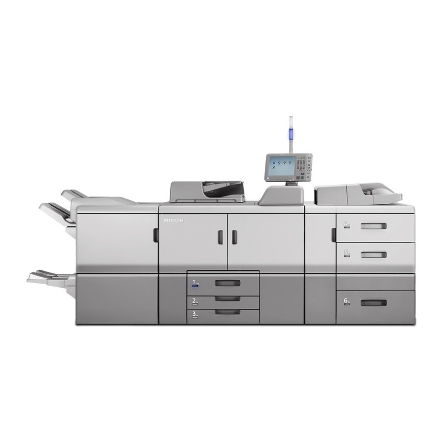 RICOH PRO 8100S USER MANUAL Pdf Download | ManualsLib