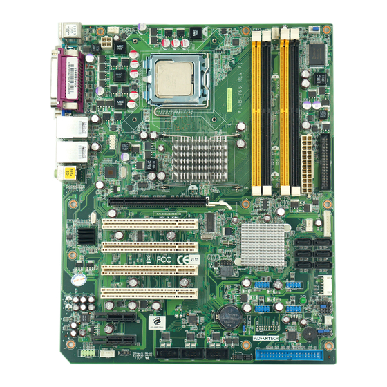 ADVANTECH AIMB-766 USER MANUAL Pdf Download | ManualsLib