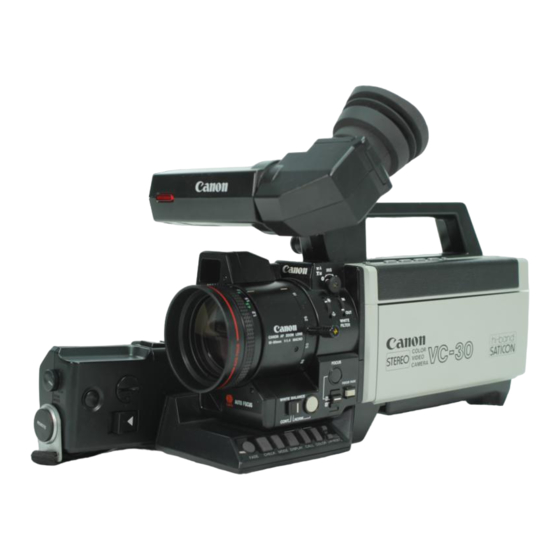 CANON VC 30 INSTRUCTIONS MANUAL Pdf Download | ManualsLib