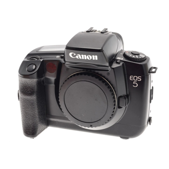 CANON EOS 5QD INSTRUCTIONS MANUAL Pdf Download | ManualsLib