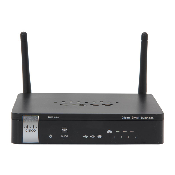CISCO SMALL BUSINESS RV215W QUICK START MANUAL Pdf Download | ManualsLib