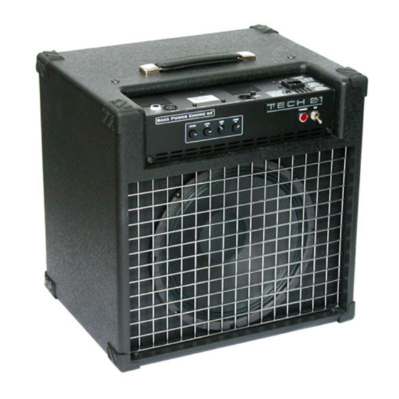 TECH 21 BASS POWER ENGINE 60 OWNER'S MANUAL Pdf Download | ManualsLib