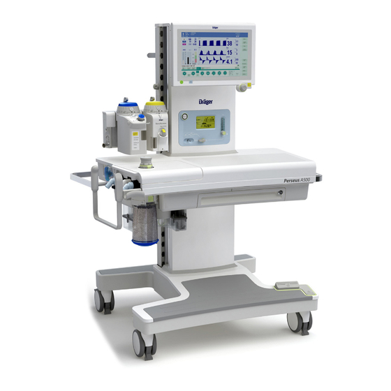 Dräger Perseus A500 Anesthesia Machine Manuals