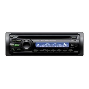 SONY CDX-GT25 OPERATING INSTRUCTIONS MANUAL Pdf Download | ManualsLib