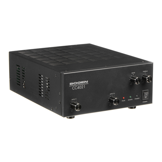 BOGEN CC4021 INSTALLATION AND USE MANUAL Pdf Download | ManualsLib
