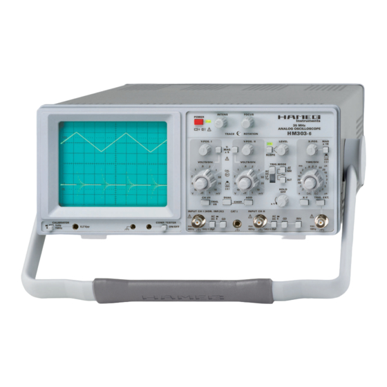 HAMEG HM303-6 OPERATOR'S MANUAL Pdf Download | ManualsLib