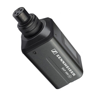 SENNHEISER SKP 500 G2 INSTRUCTIONS FOR USE MANUAL Pdf Download | ManualsLib