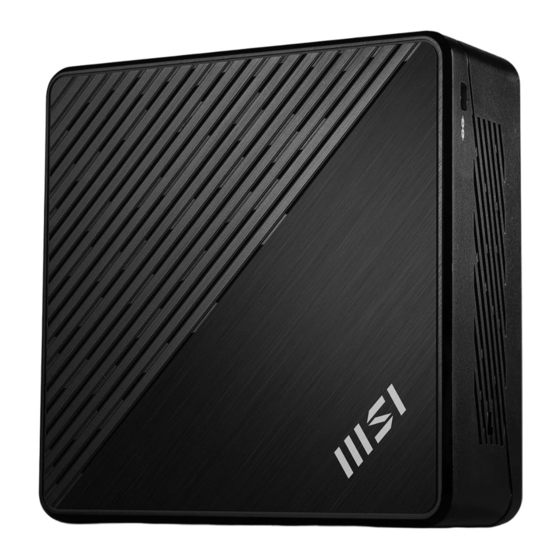 MSI CUBI SERIES USER MANUAL Pdf Download | ManualsLib