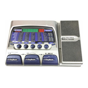 Digitech Artist RP300A Effects Pedal Manuals