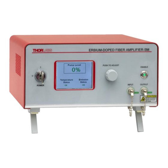 THORLABS EDFA300S OPERATING MANUAL Pdf Download | ManualsLib