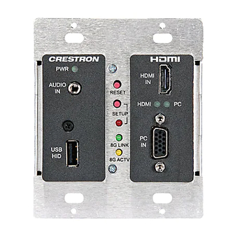 CRESTRON DM-TX-200-C-2G QUICK START MANUAL Pdf Download | ManualsLib