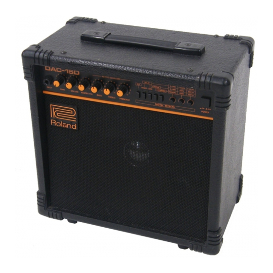 ROLAND DAC-15D OWNER'S MANUAL Pdf Download | ManualsLib
