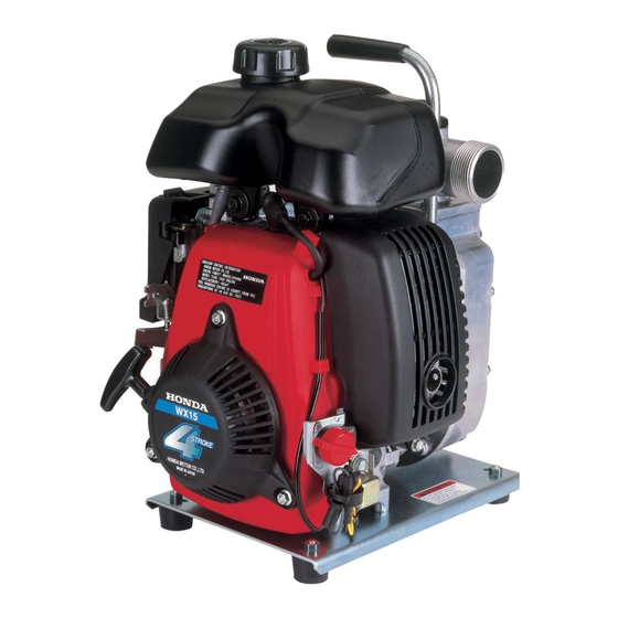 HONDA WX15 OWNER'S MANUAL Pdf Download | ManualsLib