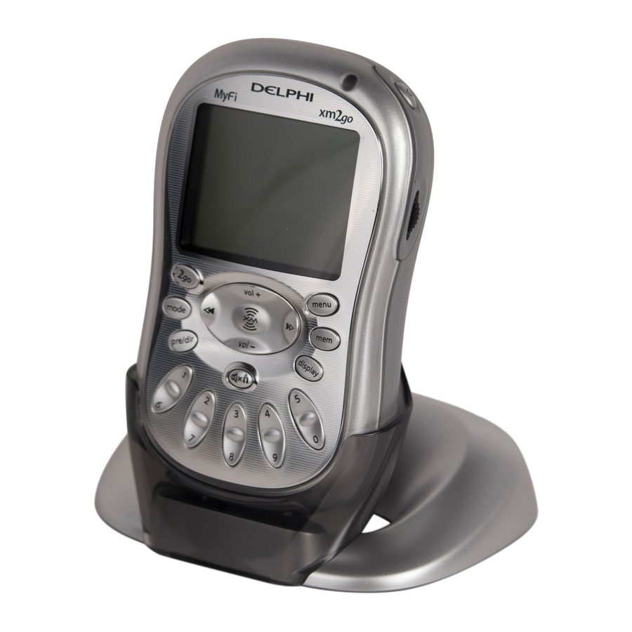 DELPHI XM2GO MYFI SA10113 USER MANUAL Pdf Download | ManualsLib