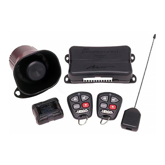 CLARION UNGO PROSECURITY S100 INSTALLATION MANUAL Pdf Download | ManualsLib